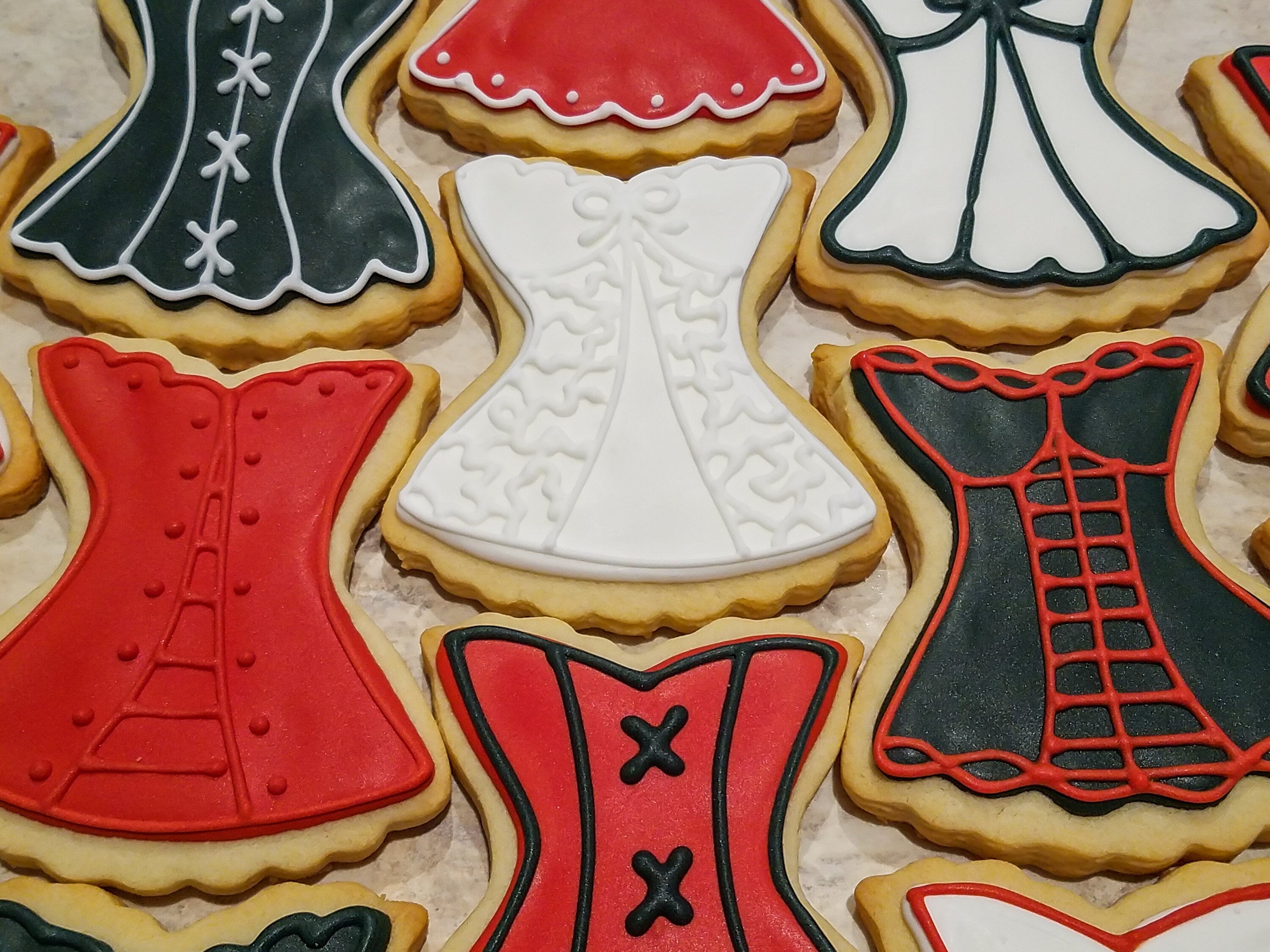 Corset Lingerie Cookies (1 dozen) – Storybook Bakery, Shipped!