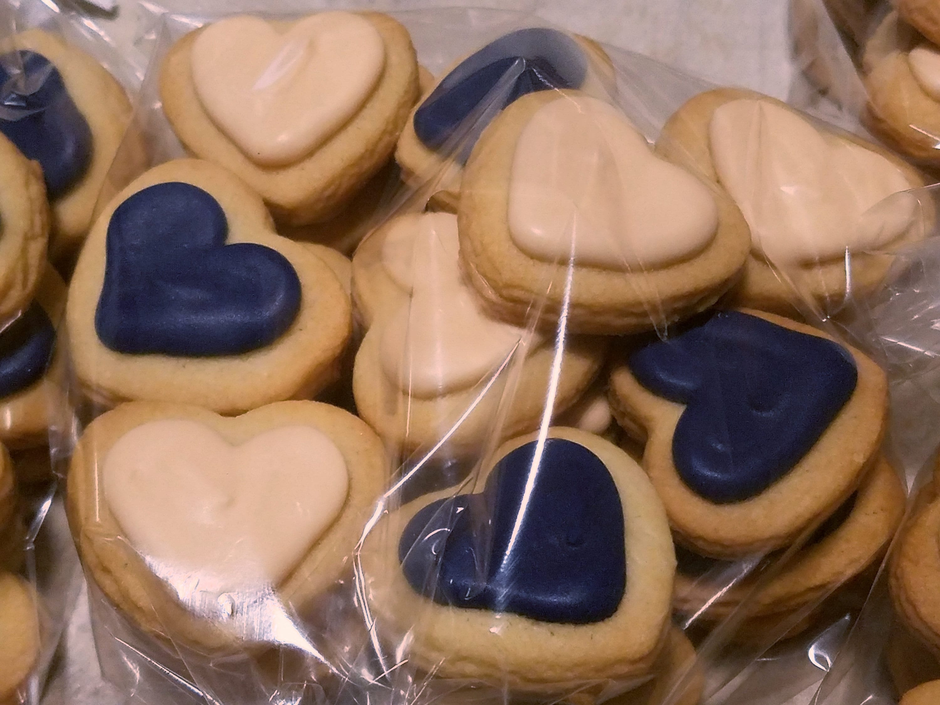 Mini Heart Wedding Cookies (50 pieces) – Storybook Bakery, Shipped!