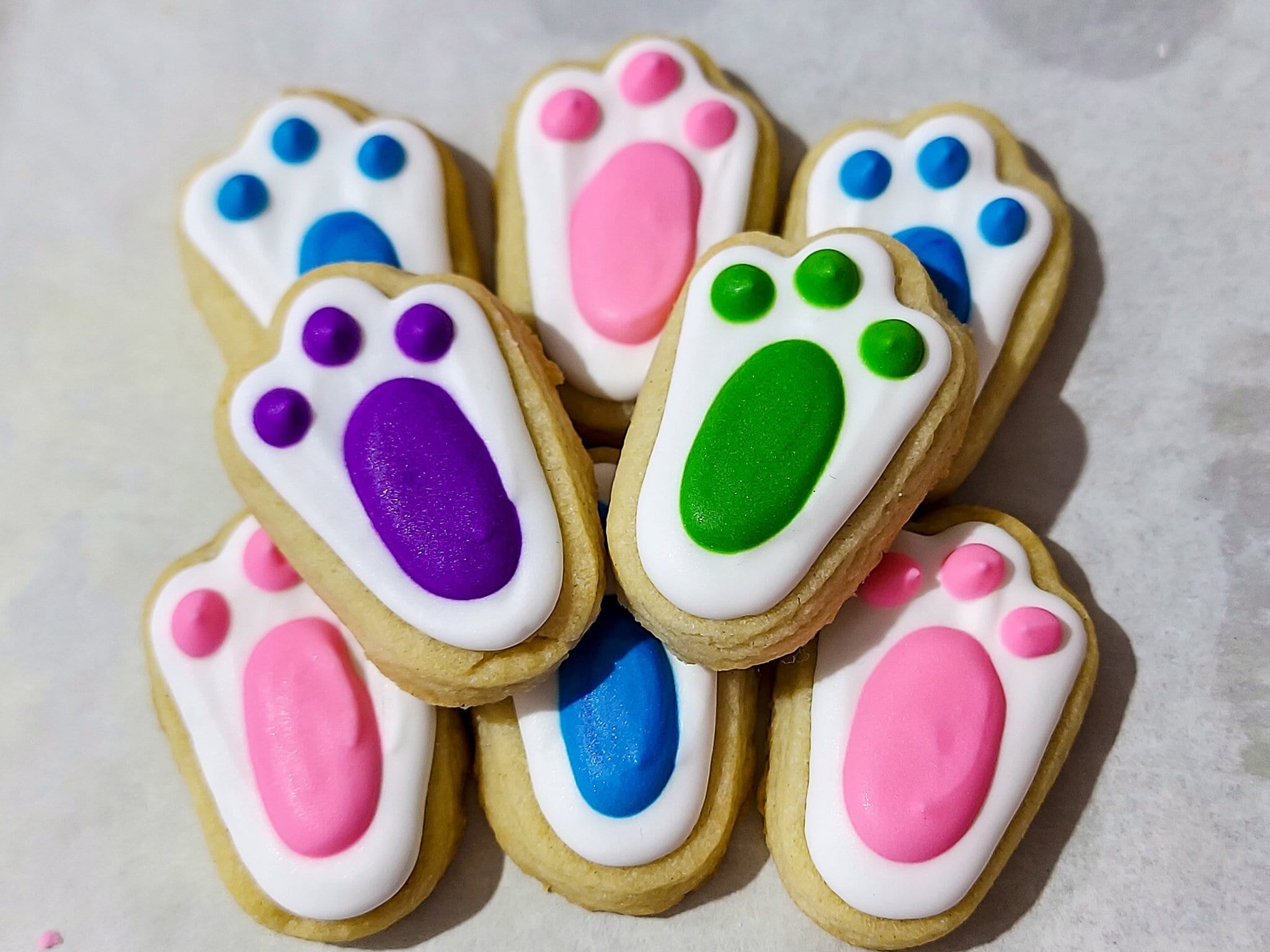 Mini Easter Bunny Foot Cookies (4 dozen) – Storybook Bakery, Shipped!